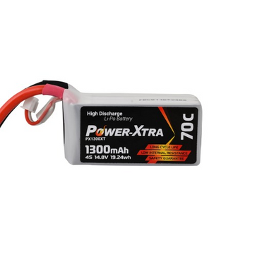 Power-Xtra PX1300XT 14.8V 4S1P 1300 mAh (70C) Li-Polymer Battery ...